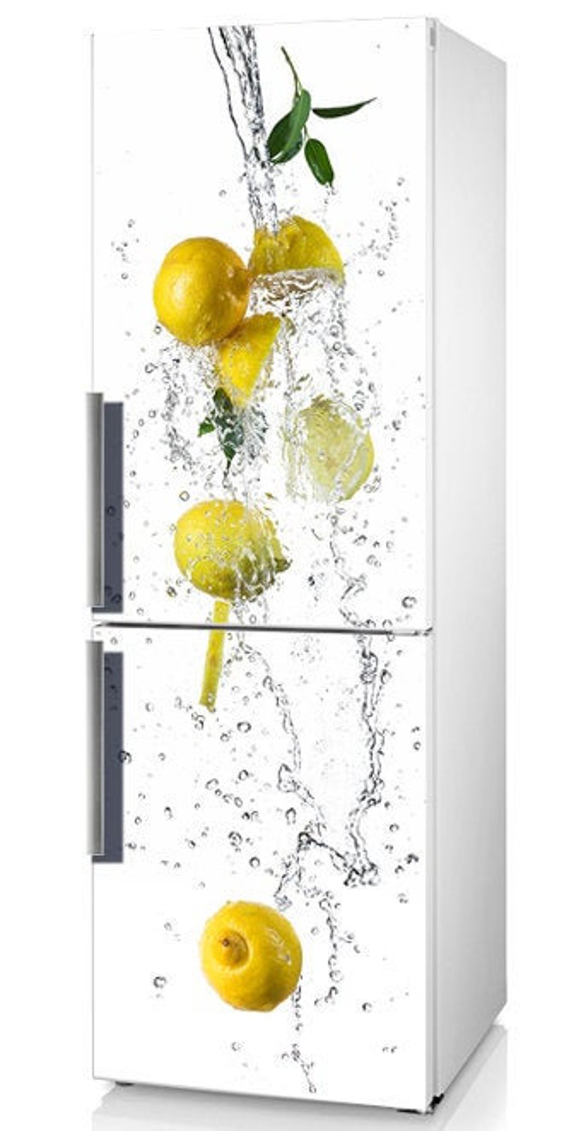 Fridge Wrap Vinyl Lemons Refrigerator Wrap White Full Fridge - Etsy