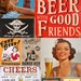 Mini Beer Fridge Retro Labels Wrap Man Cave, Mini Fridge Decal Gifts ...