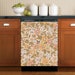 Boho Fridge Wrap Floral Vintage, Refrigerator Wrap Vinyl Side by Side ...