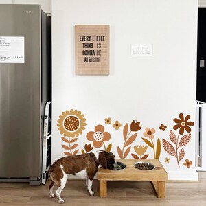 Boho Flower Wall Decals for Kids Girls Bedroom, Floral Decals Girl ...