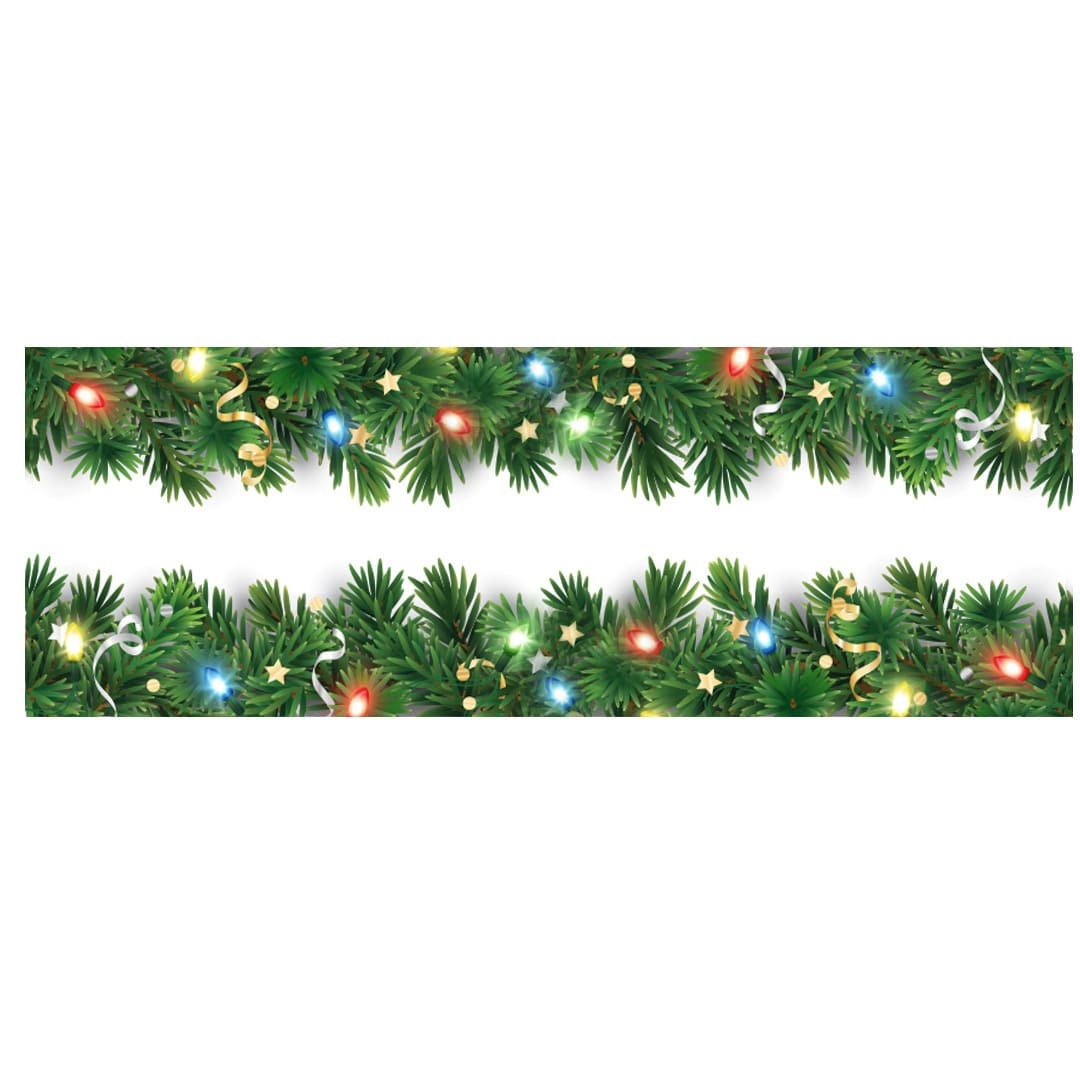Christmas Garland Window Decals, Christmas Window Stickers, Xmas ...