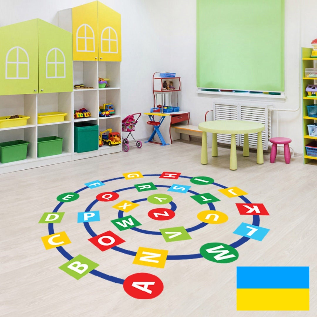Floor Sensory Path, Educational Floor Decal, Abc Decals Floor Maze ...
