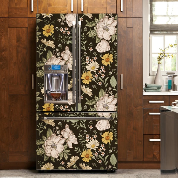 Vintage Floral Fridge Wrap - Etsy