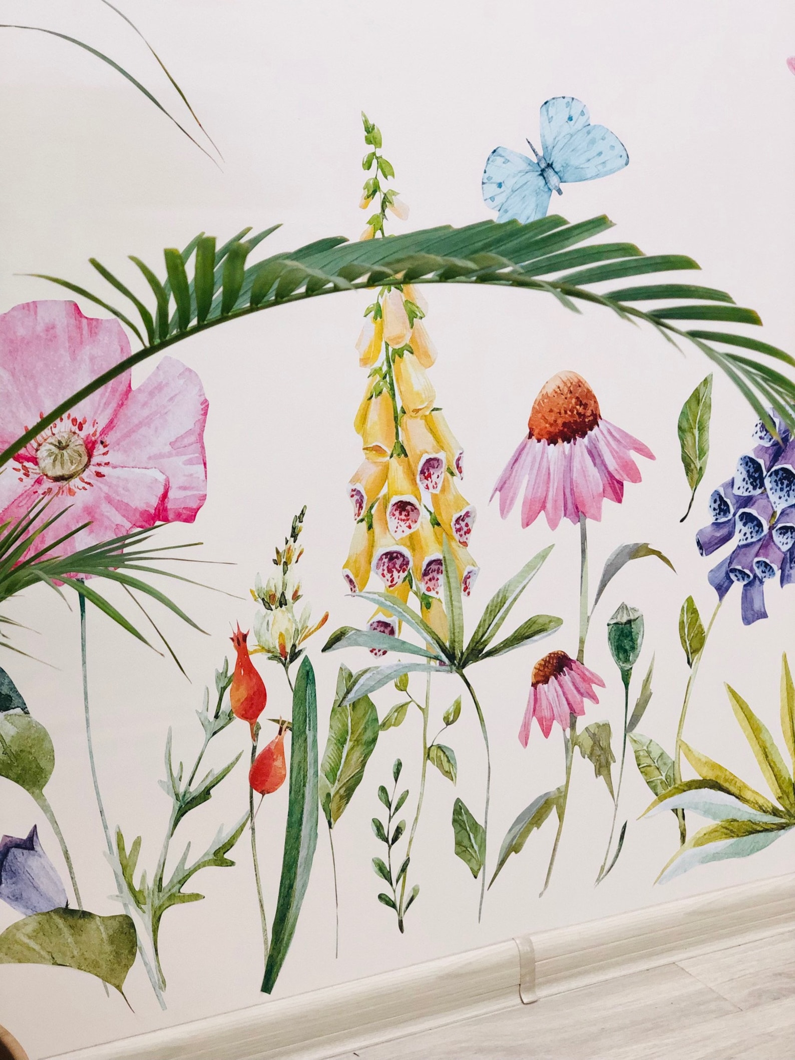 Floral Wall Decals Wildflower Nursery Flower Wall Decals - Etsy