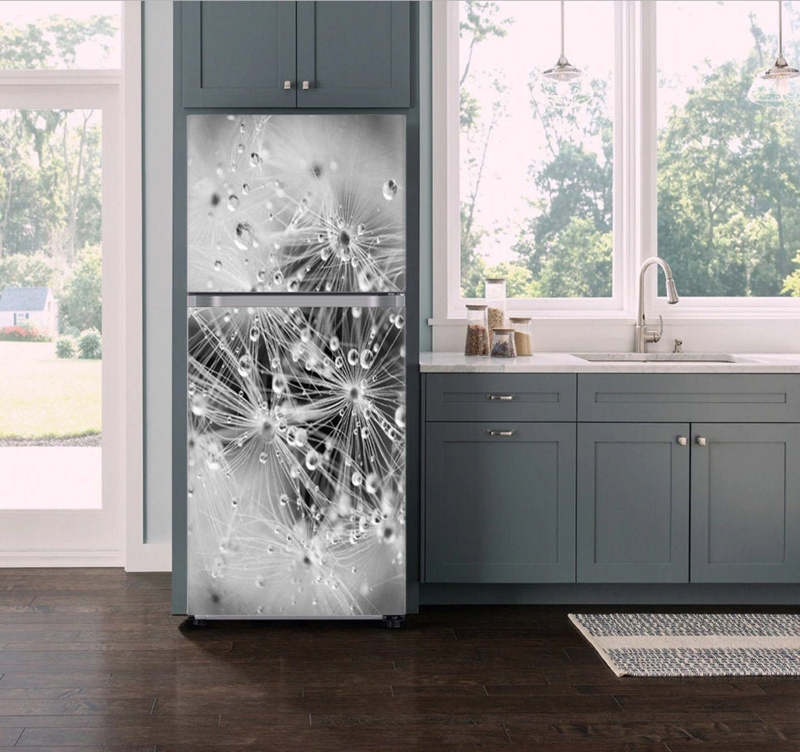 Fridge Decal Fridge Wrap Refrigerator Decals Fridge Decals - Etsy