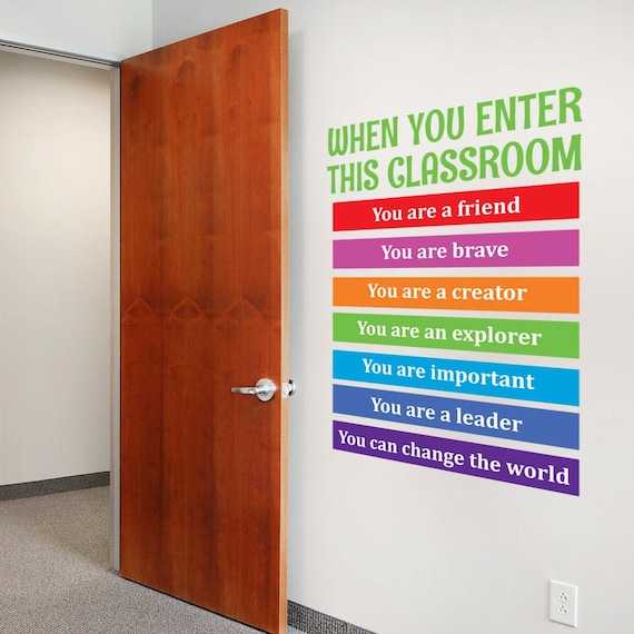 Educational Motivational decor custom motivation classroom | Etsy