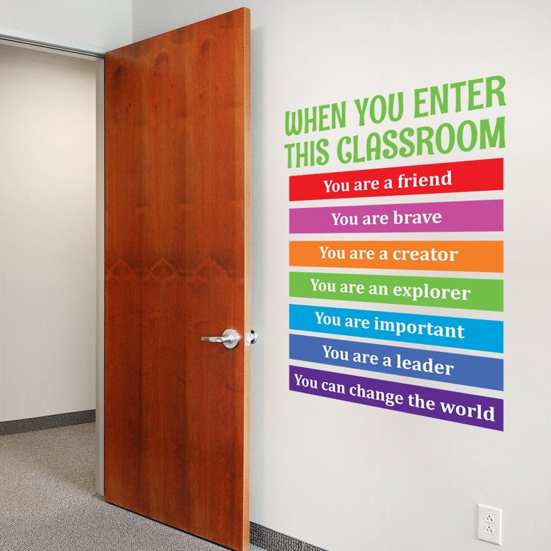 Educational Motivational decor custom motivation classroom | Etsy