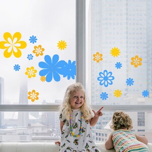 Flower Window Decal, Shop Spring Decal, Easter Retail Window Decals ...