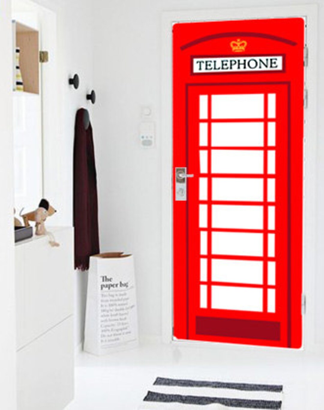 Phone Booth Wrap, Vinyl Door Wrap, Phone Booth Mural, Door Mural, Front ...