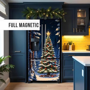 Magnetic Fridge Wrap, Refrigerator Wrap Vinyl Side by Side, Custom ...