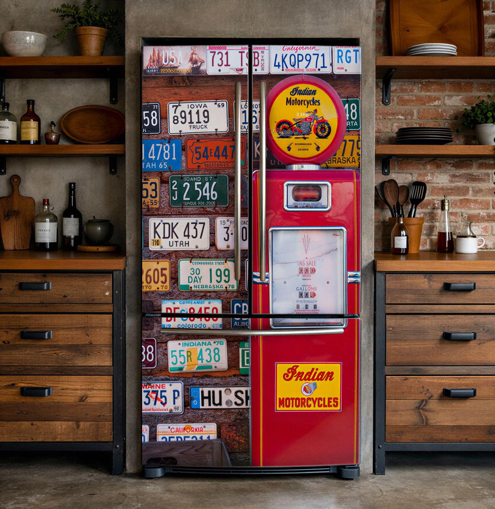 Man Cave Fridge Wraps