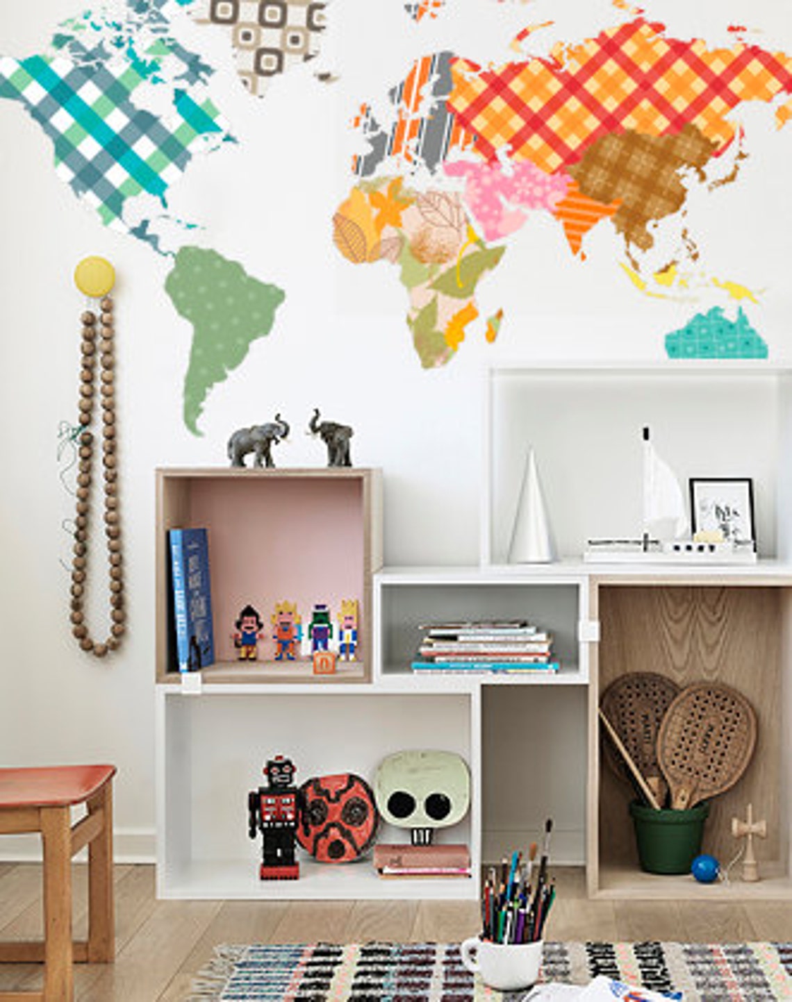 World Map World Map Wall Decal Map Wall Decal Map Decal - Etsy