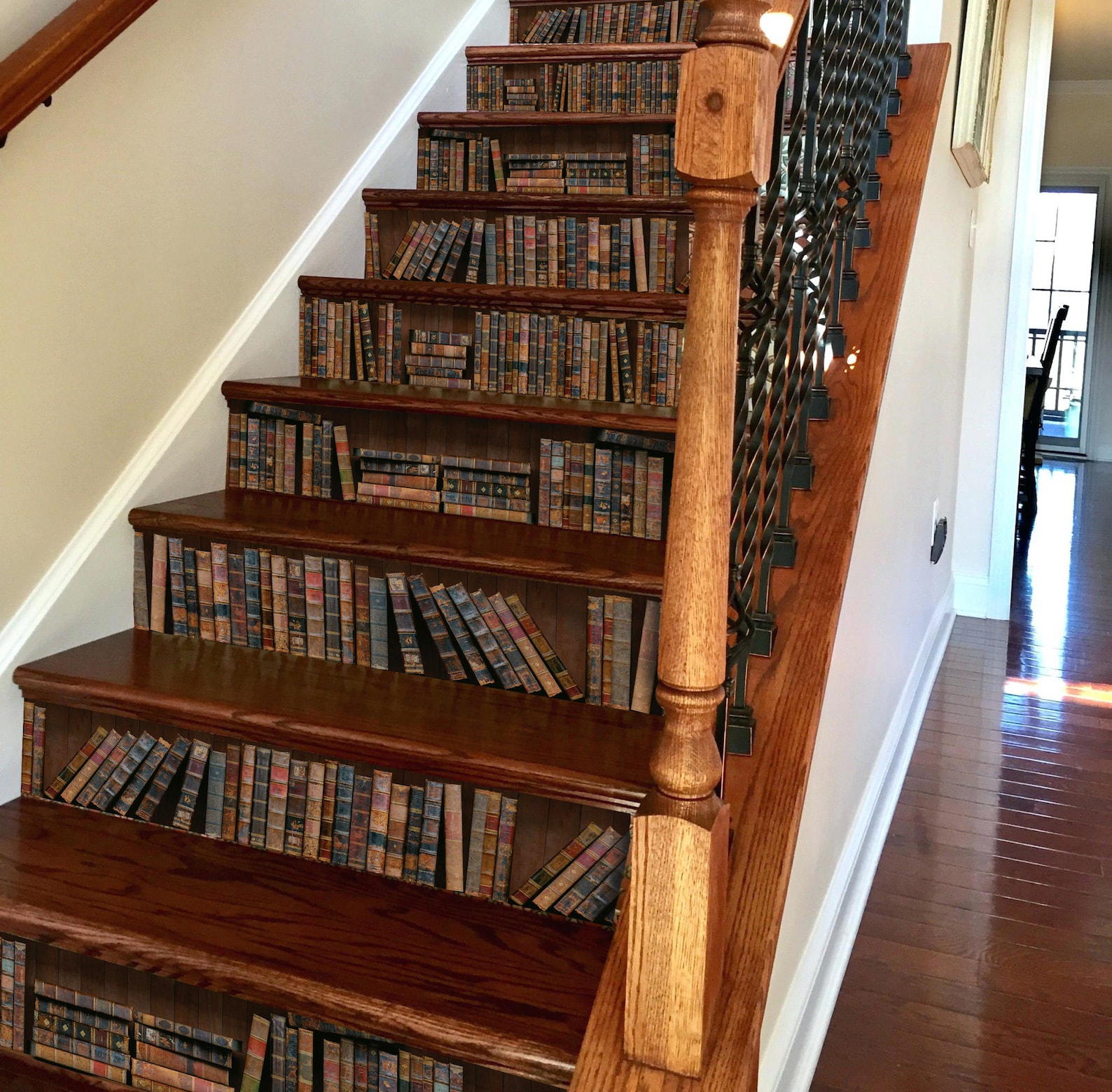 Book Stair Decals Staircase Decals Stair Riser Decals Peel & - Etsy