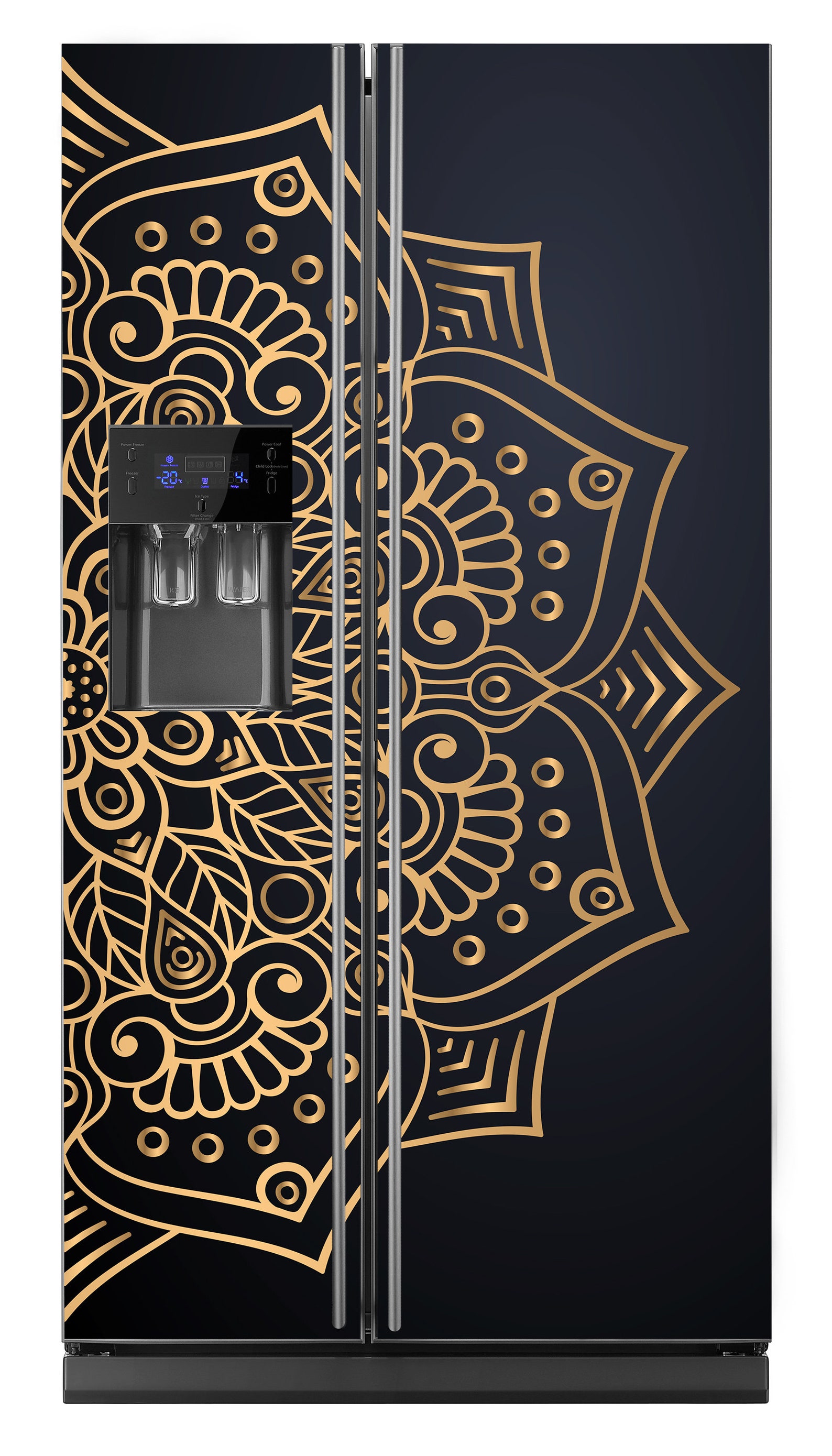 Magnetic Fridge Wrap, Refrigerator Magneticvinyl Side by Side ...