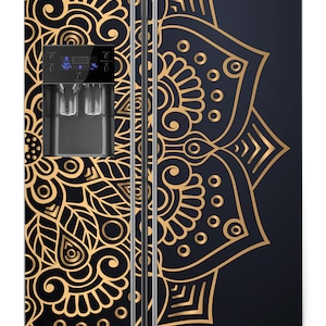 Magnetic Fridge Wrap, Refrigerator Magnetic vinyl Side by Side ...