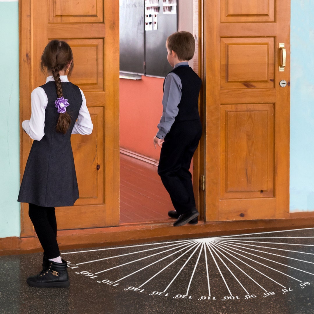 Math Decals for Kids, Protractor Floor Decal, Floor Decals for ...