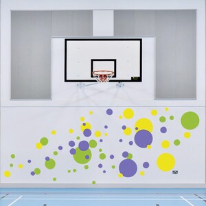 75 Rainbow Polka Dot Wall Decals, Kindergarten Classroom Decor ...