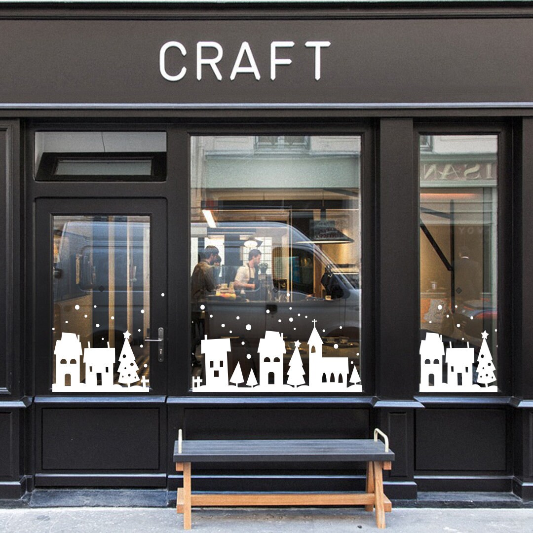 Christmas Window Decals, Winter Window Decals, Christmas Window ...