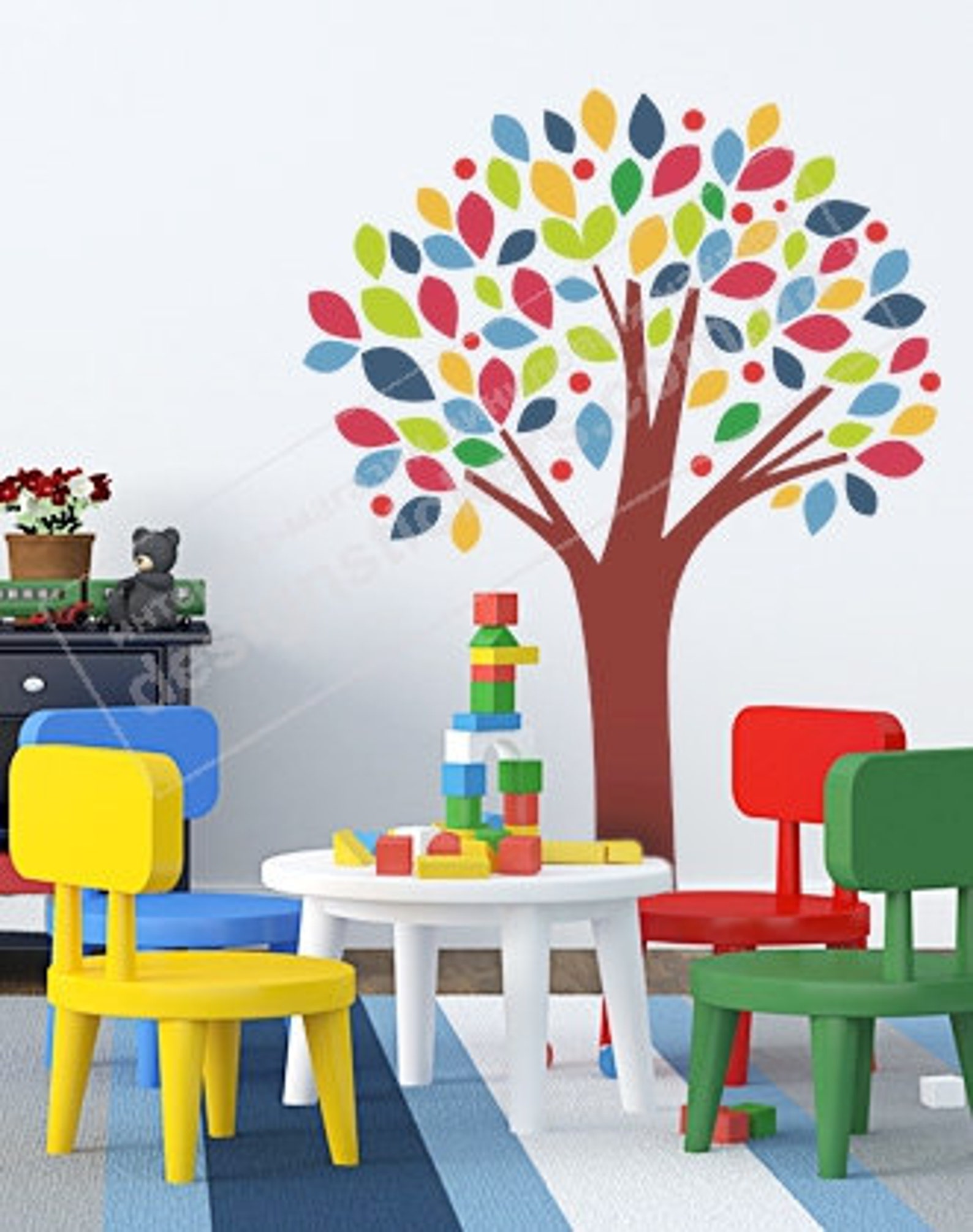 Kindergarten Classroom Decor, Preschool Decor Back to School Tree Wall ...
