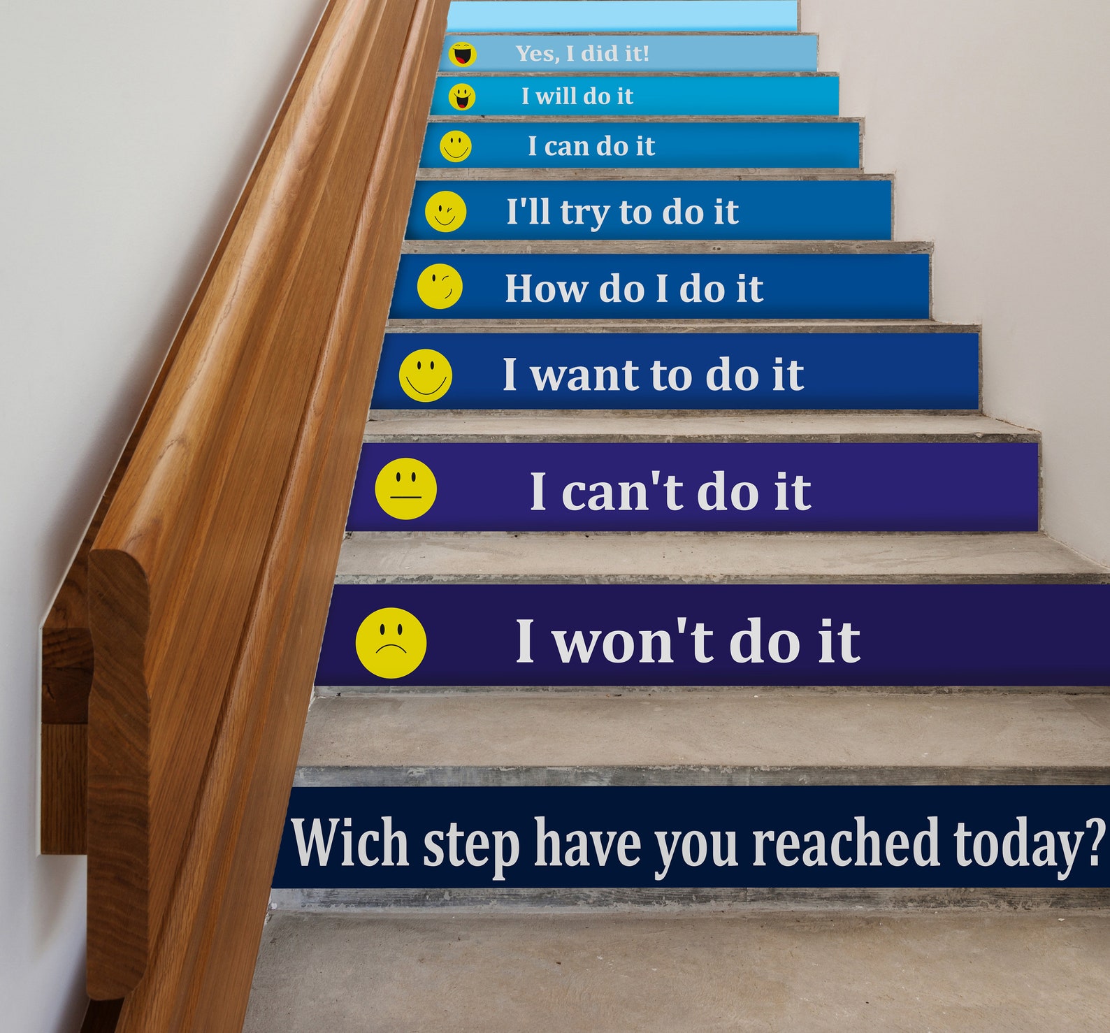Motivational Stair Decals for School Stair Riser Decals - Etsy