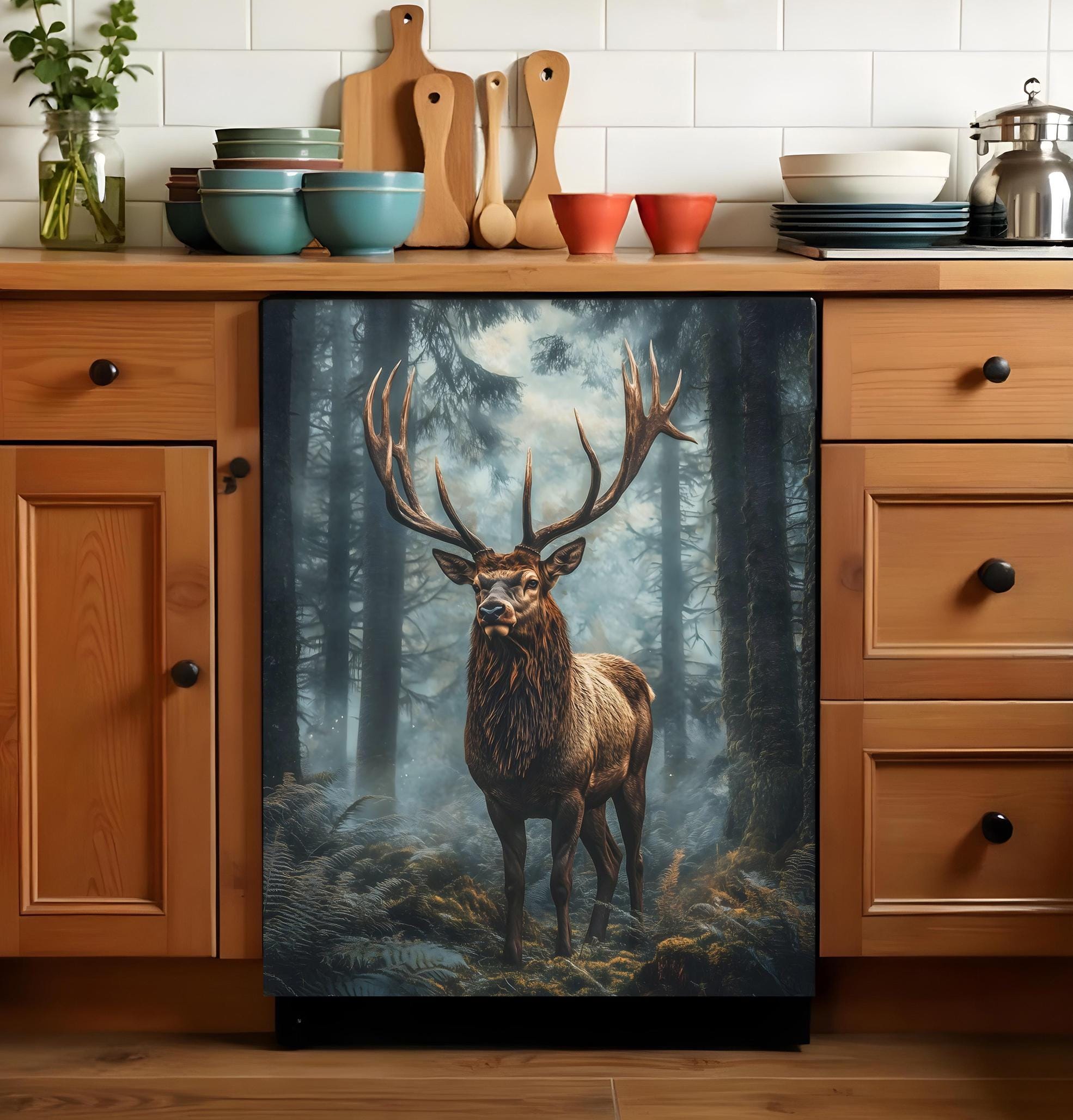 Fridge Wrap Rustic, Farmhouse Refrigerator Wrap Vinyl Side by Side, Top ...