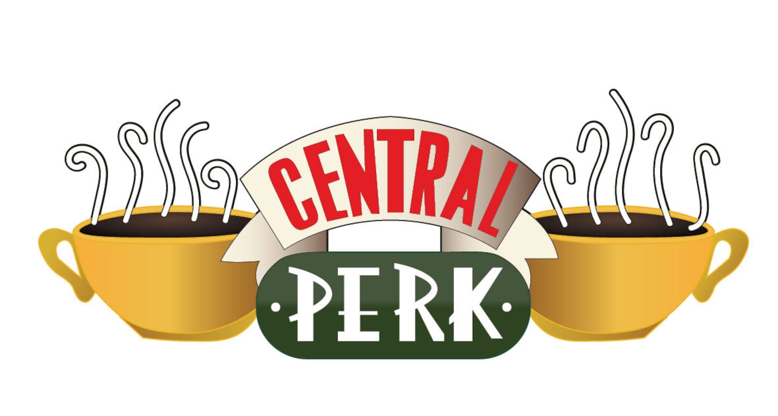 Central Perk Sign Central Perk Sticker Central Perk Decal - Etsy