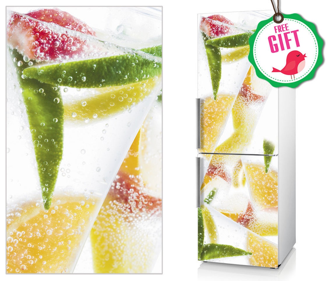 Fruit Refrigerator Wrap Side by Side White Fridge Wrap Vinyl - Etsy