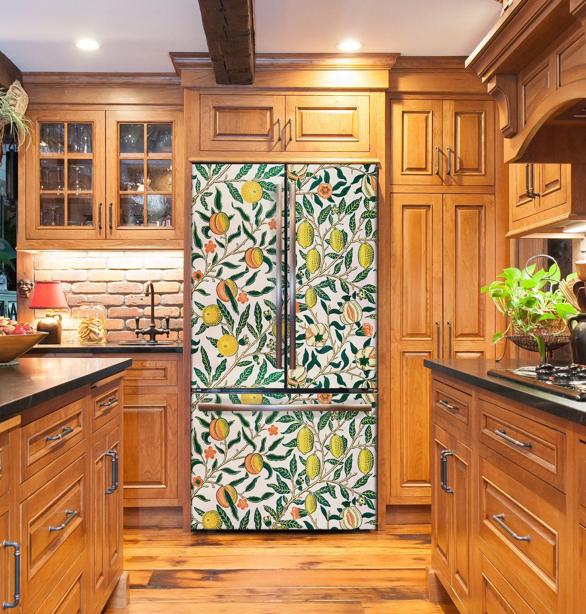 Refrigerator Wrap Vintage William Morris Retro Fridge Wrap - Etsy
