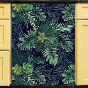 Fridge Wrap Tropical, Refrigerator Wrap Vinyl Side by Side, Fridge ...