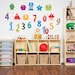 Numbers Wall Decals Shapes Decals Preschool Classroom Decorations, Peel ...