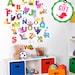 Nursery Alphabet Alphabet Wall Decal Colorful Alphabet - Etsy