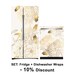 Floral Fridge Wrap Vinyl, Refrigerator Wrap Side by Side Gold White ...