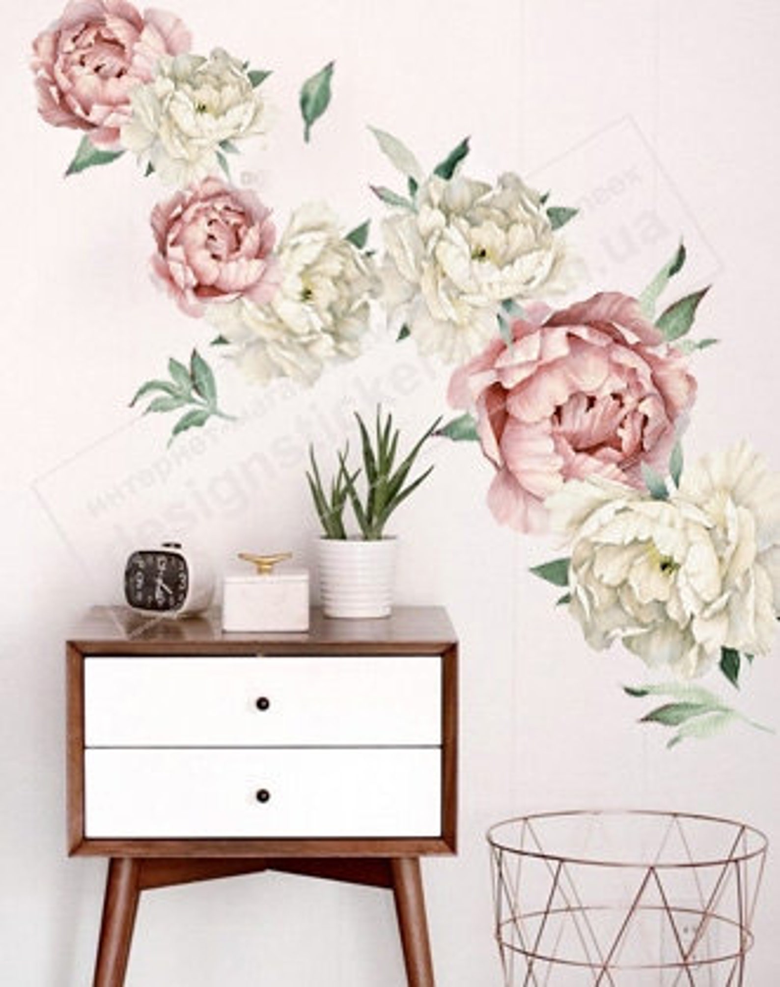 Large Peony Wall Decal Large Peonies Wall Decals Peony - Etsy