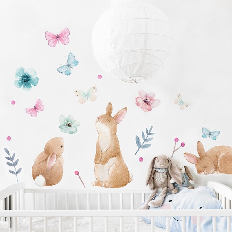 Bunny Wall Decal - Etsy