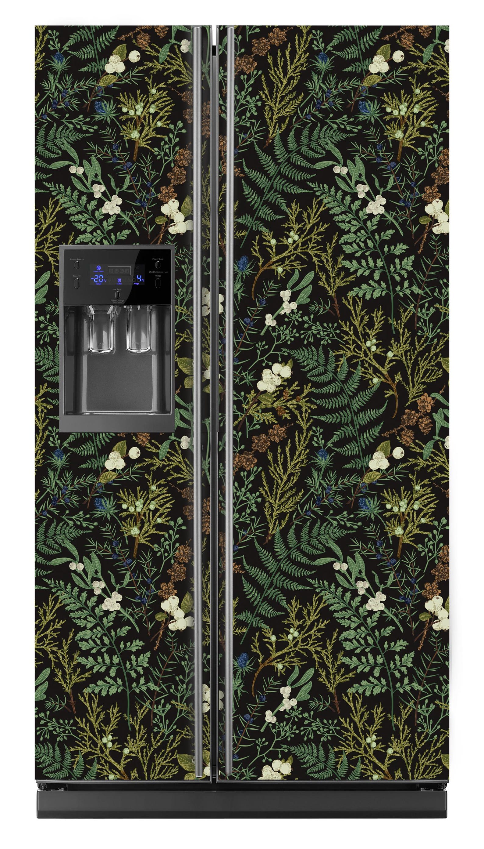 MINI Fridge Wrap Floral Mini Fridge Decal Vinyl Vintage Botanical RV ...