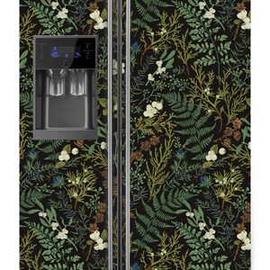 MINI Fridge Wrap Floral Mini Fridge Decal Vinyl Vintage Botanical RV ...