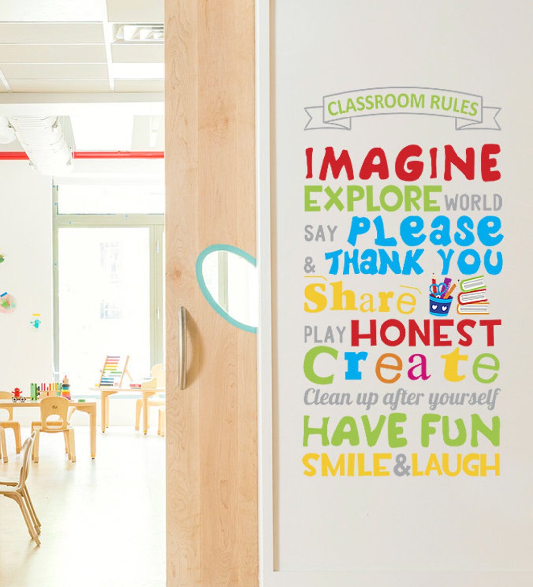 CUSTOM Rules, Classroom Rules Decal, Classroom Rules, Classroom Rules ...