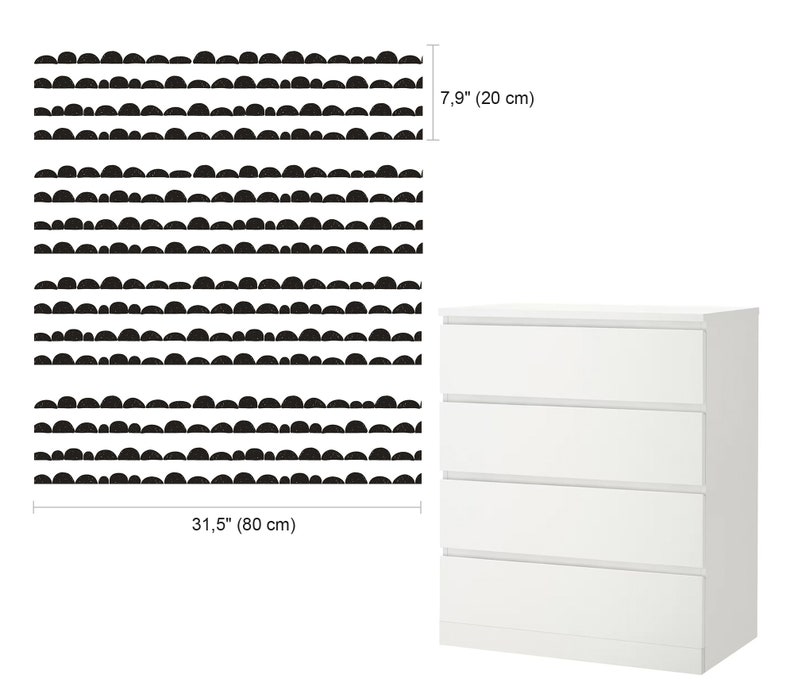 IKEA Malm Dresser Decal Ikea Dresser Stickers Malmdecal - Etsy