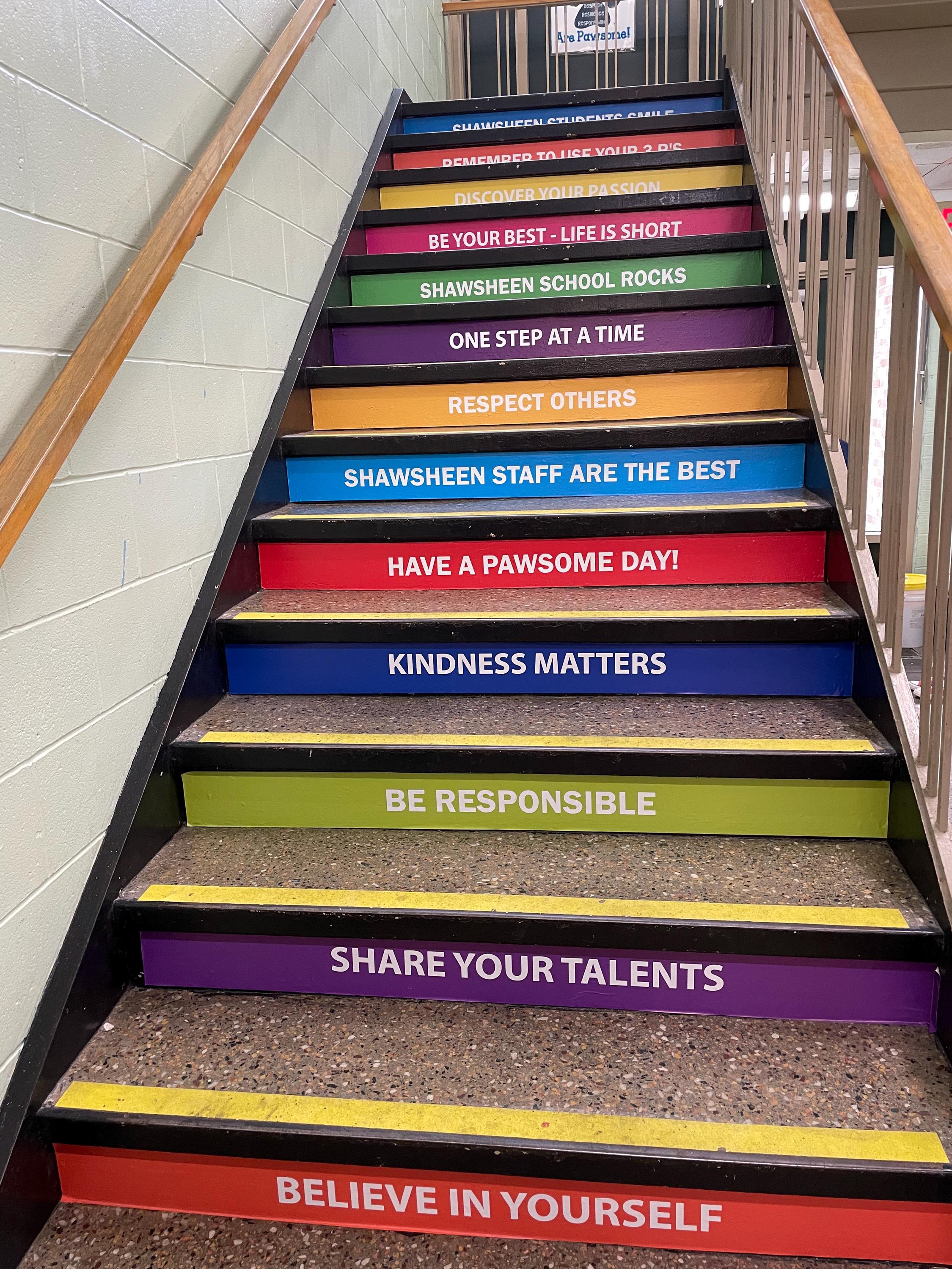 30 Motivational Stair Decals for School, Staircase Quotes Decal, Growth ...