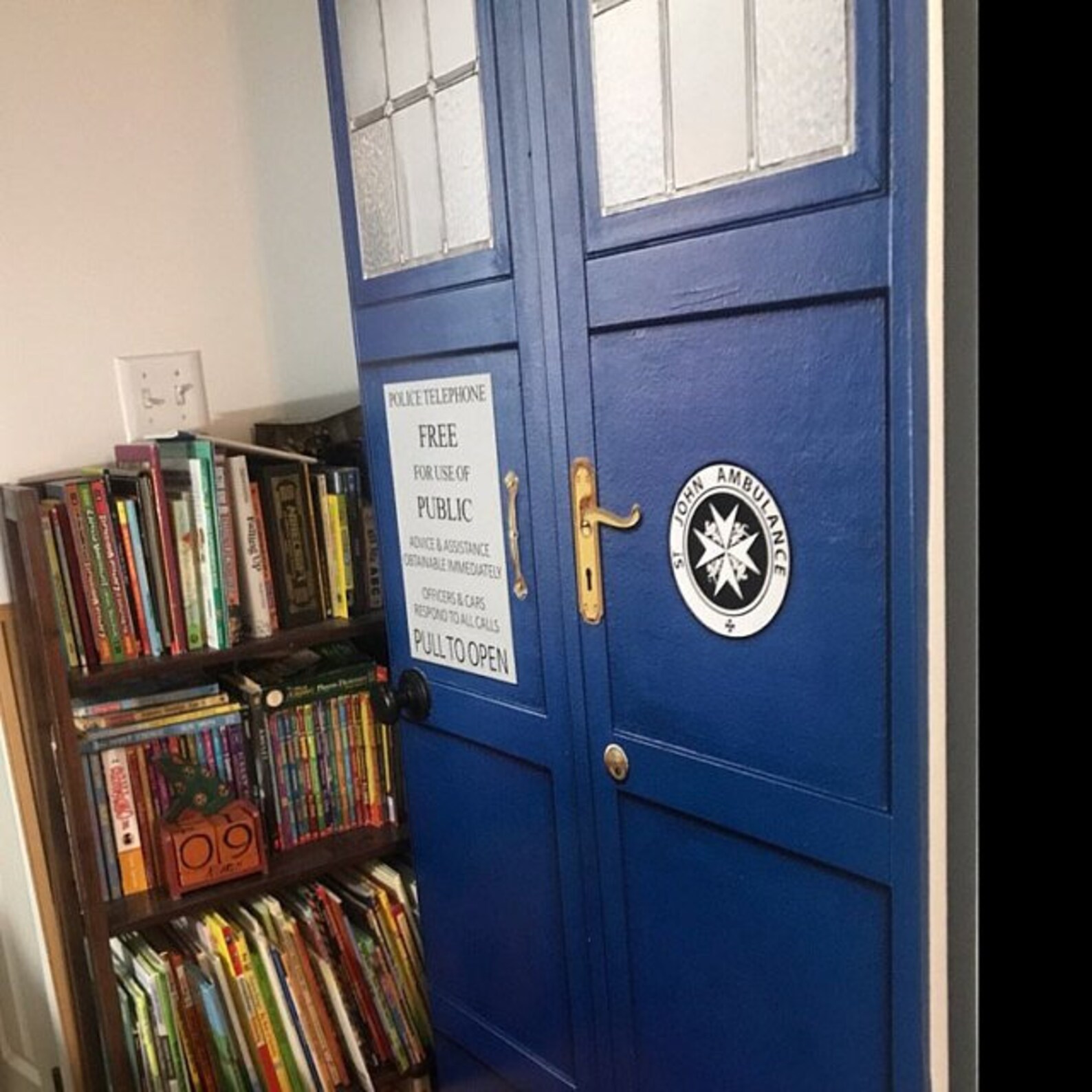 Tardis Door Wrap, Tardis Door Cover, Policebox Door Wrap, Tardis Decal ...