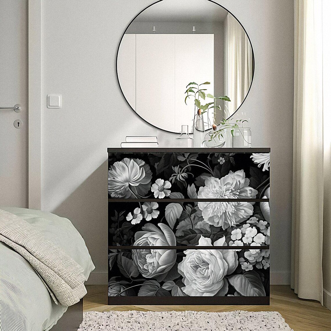 IKEA Malm Dresser Decal, Ikea Dresser Stickers, Malm decal, Malm ...