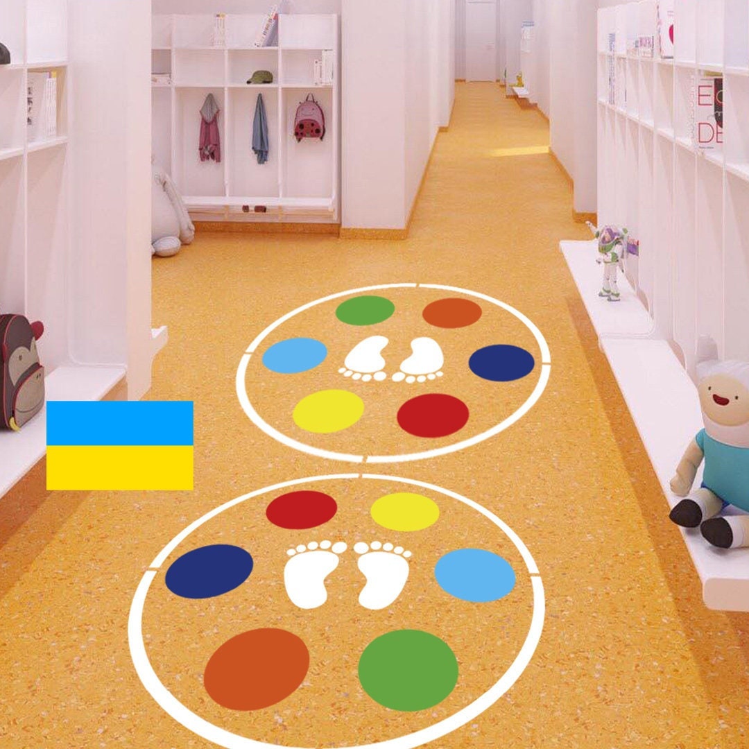 Floor Sensory Path, School Floor Decals, School Decor, Preschool ...
