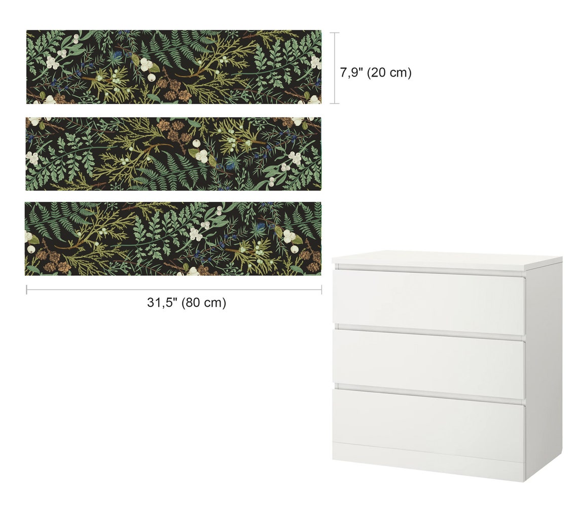 IKEA Malm Dresser Decal Ikea Dresser Stickers Malmdecal - Etsy UK