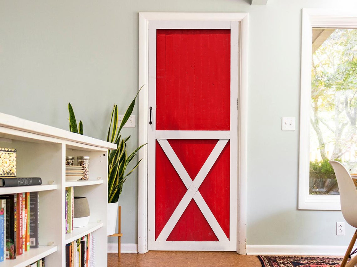 Barn Door Wrap, Old Barn Door Decal, Door Decal, Door Cover, Door Mural ...