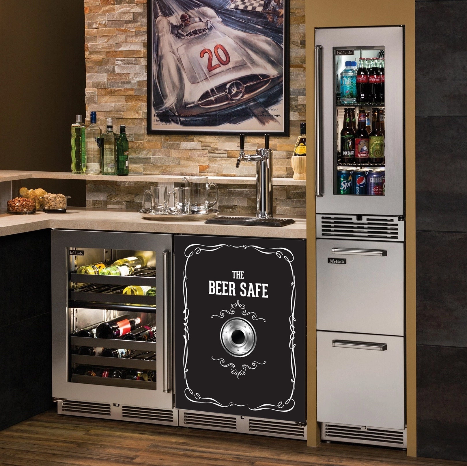 Beer Safe Fridge Wrap MINI Fridge Decal for Beer Lovers, Beer Safe ...