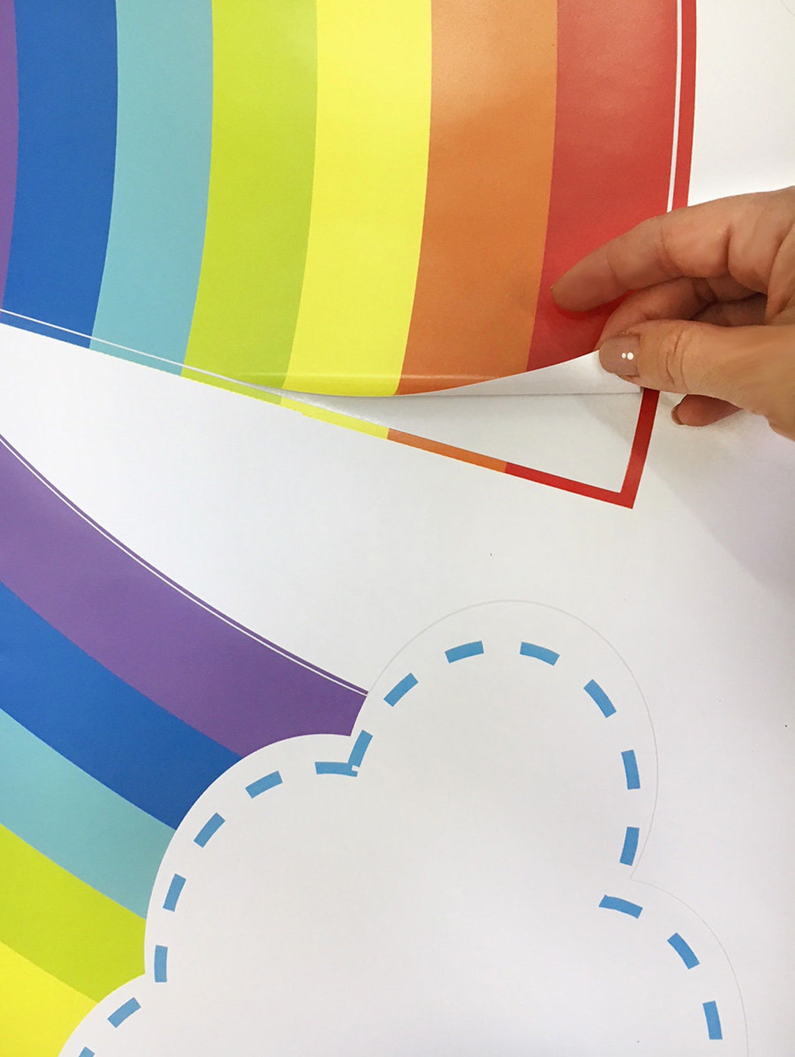 Rainbow Decal Rainbow Wall Decal Kid's Room Decal - Etsy