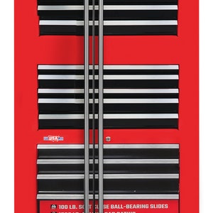 Toolbox Refrigerator Wrap Craftsman, Red Toolbox Fridge Wrap, Garage ...