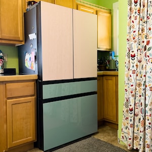 Solid Color Fridge Wrap Refrigerator Wrap Vinyl Side by Side Black Teal ...
