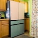 Solid Color Fridge Wrap Refrigerator Wrap Vinyl Side by Side Black Teal ...