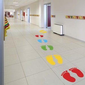 School Floor Sensory Path, Educational Floor Decal, ABC Decals Floor ...